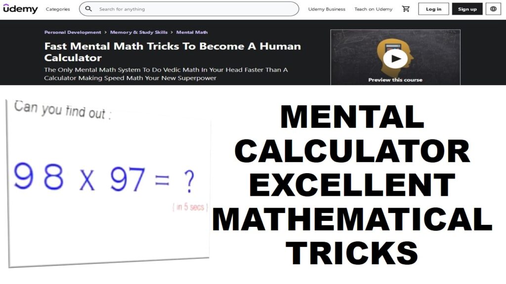MENTAL CALCULATOR EXCELLENT MATHEMATICAL TRICKS | TopperPoint